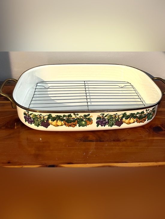 Kitchen | Tabletops Kensington Garden Collection Vtg 115x16 Roaster ...